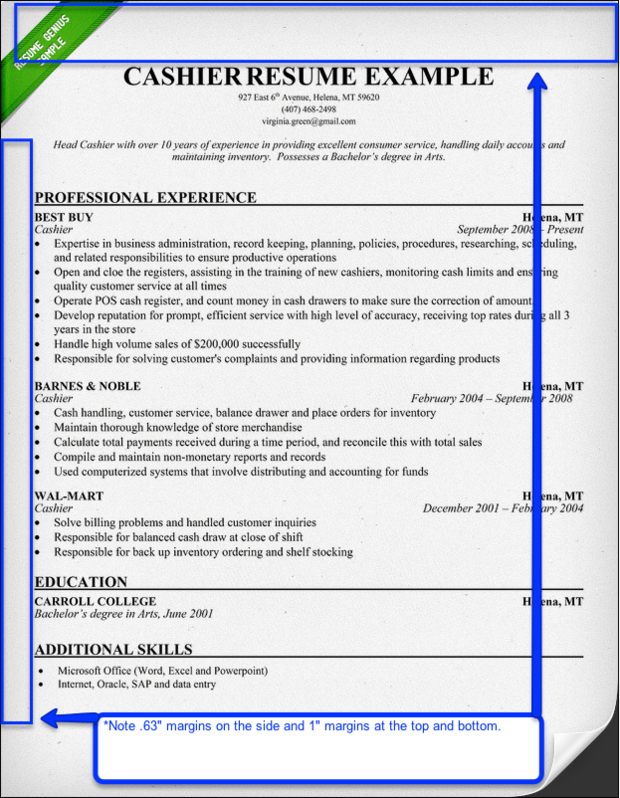 Resume Format Resume Format Size